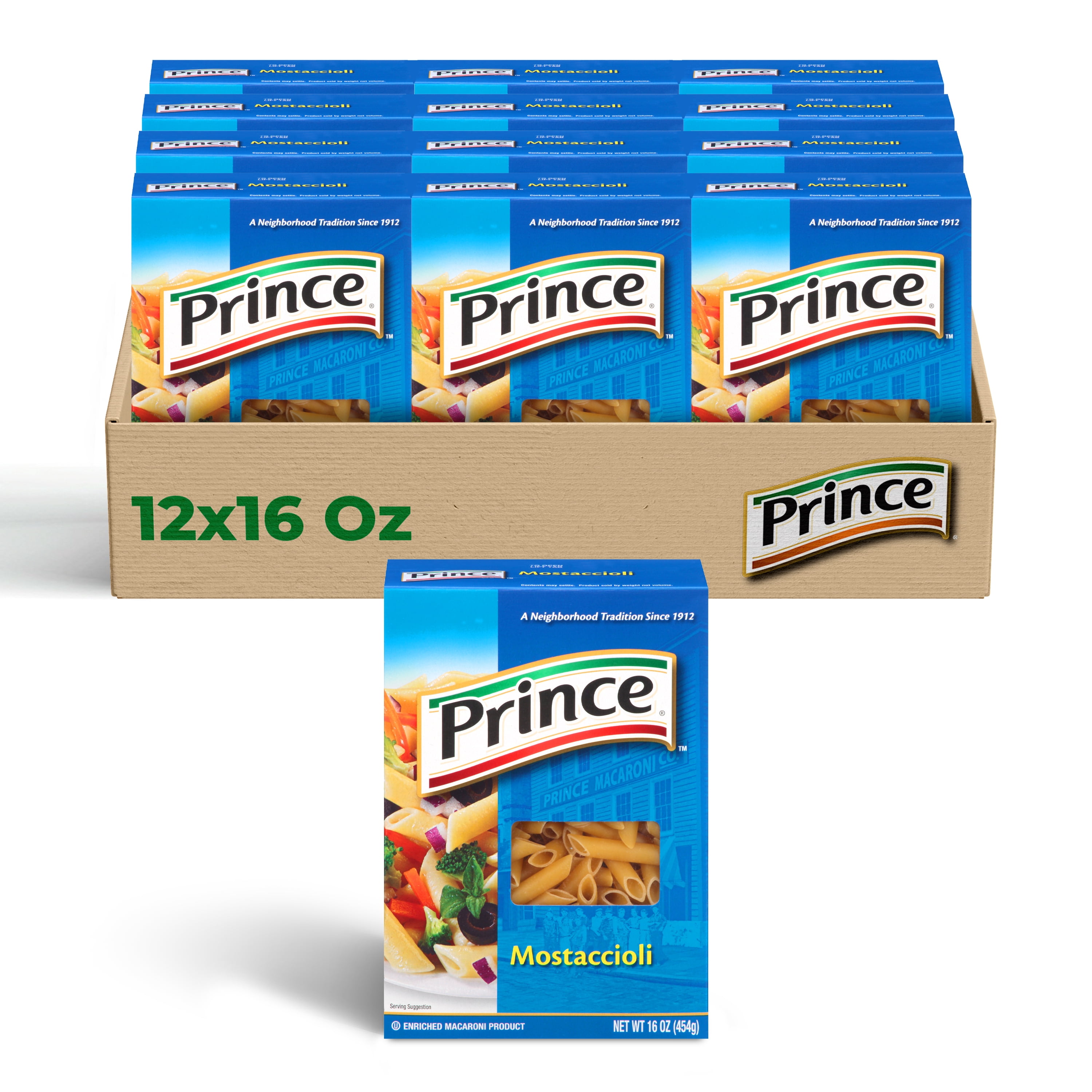 Prince Mostaccioli Pasta – Classic Tube-Shaped Pasta for Authentic ...