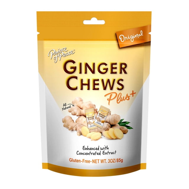 Prince Of Peace Original Ginger Chew Plus+, 3 Oz.. - Walmart.com