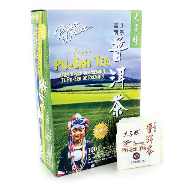 Prince Of Peace Tea Premium Pu-erh Tea, 100 teabags - Walmart.com