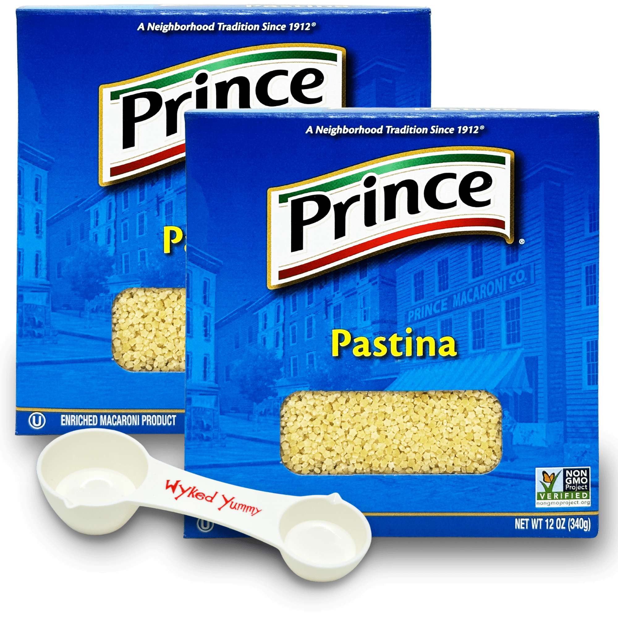 Prince Pastina Pasta 12 oz (pack of 2) and All in One Measuring Spoon ...