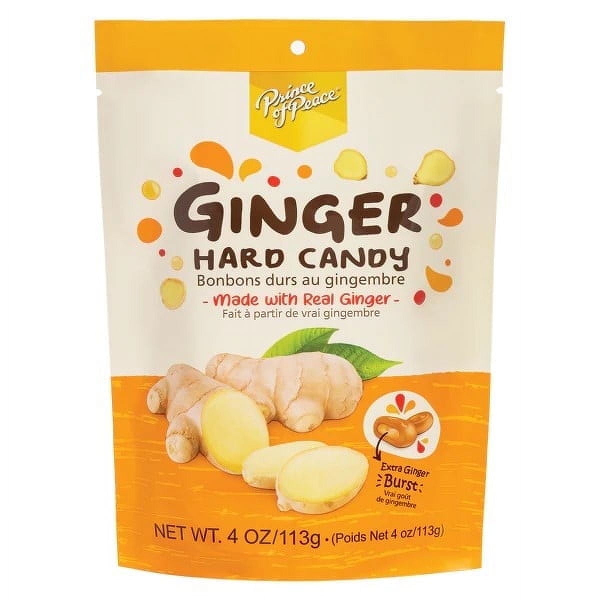 Prince of Peace Ginger Hard Candy with Center-Filled Ginger Burst, Made ...