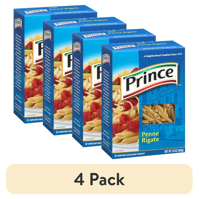 (4 pack) Prince Penne Rigate Pasta, 16-Ounce Box - Walmart.com