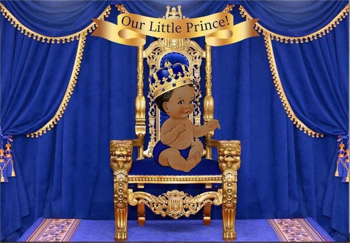 Prince Photo Background Vinyl Baby Shower Thr Birthday ration Party ...