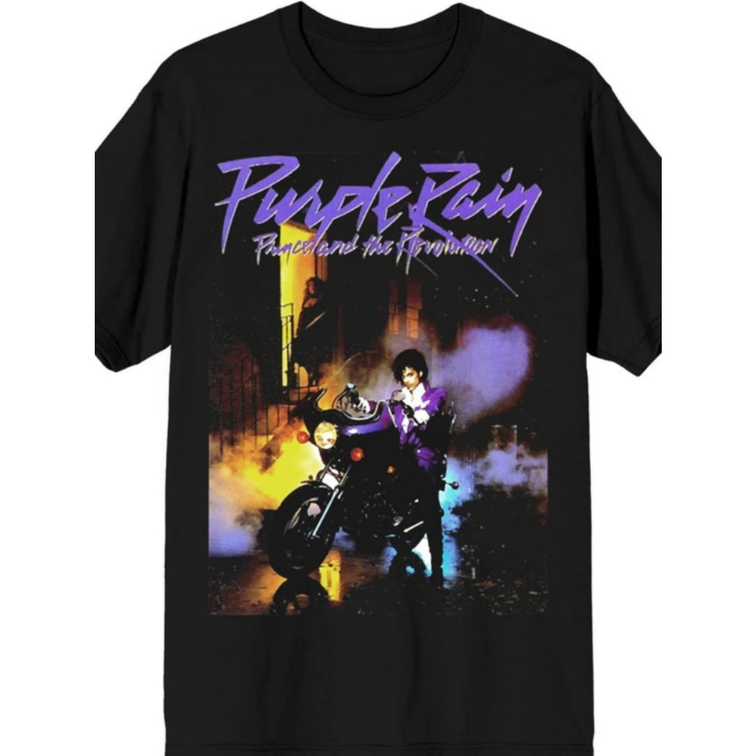 Prince Purple Rain Revolution Graphic T-Shirt Classic Crew Neck Tee ...