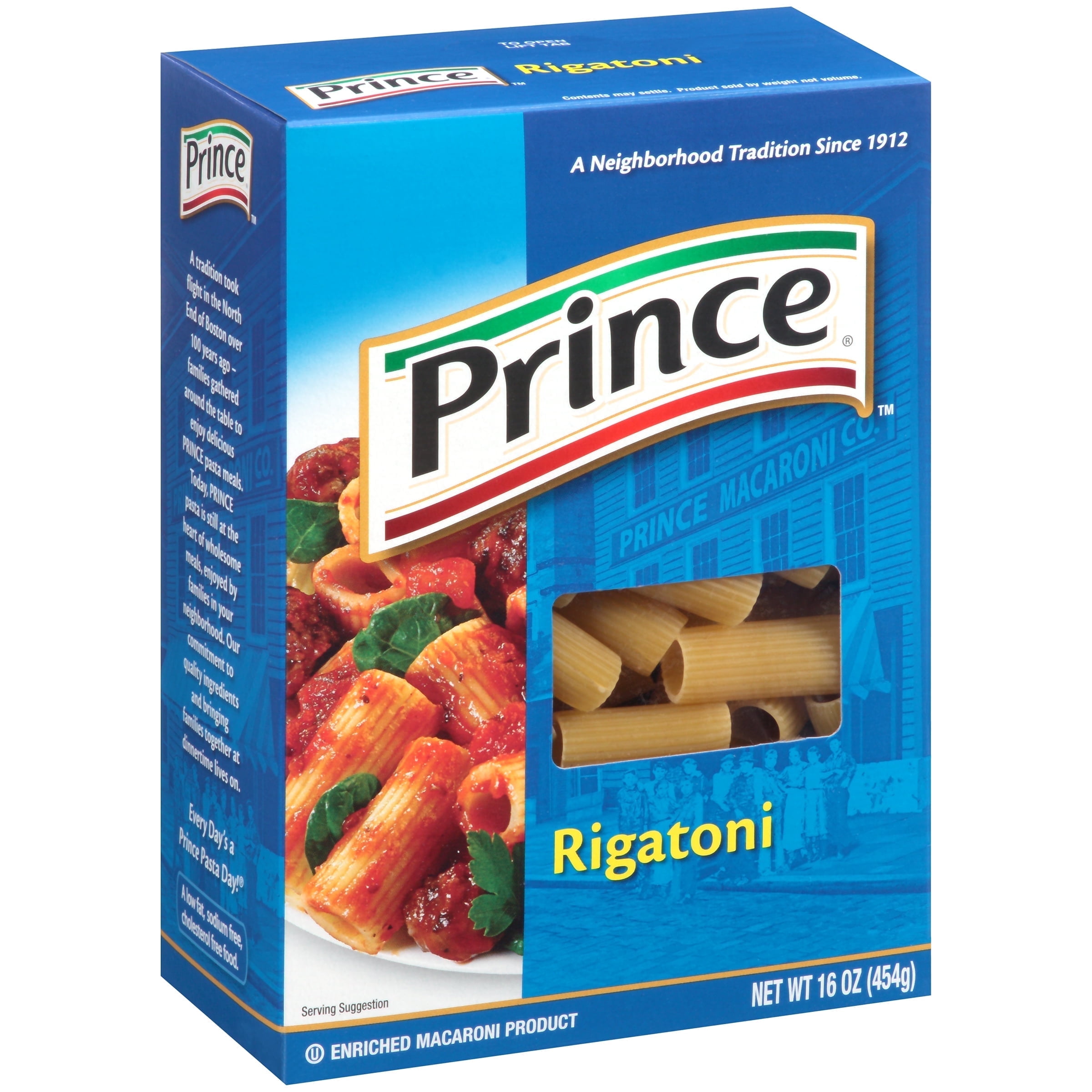 Prince Rigatoni – Classic Italian Pasta with Ridged Tubes (12-Pack, 16 ...