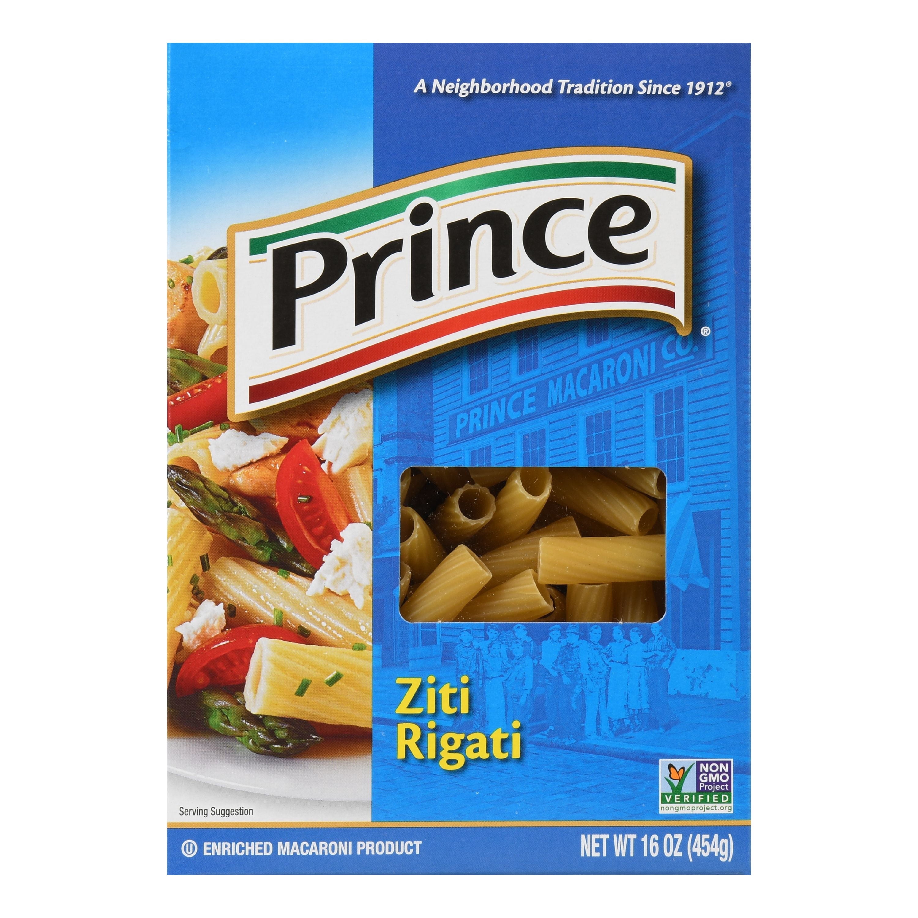 Prince Ziti Rigatoni Pasta – Classic Tube Pasta for Hearty, Flavorful ...