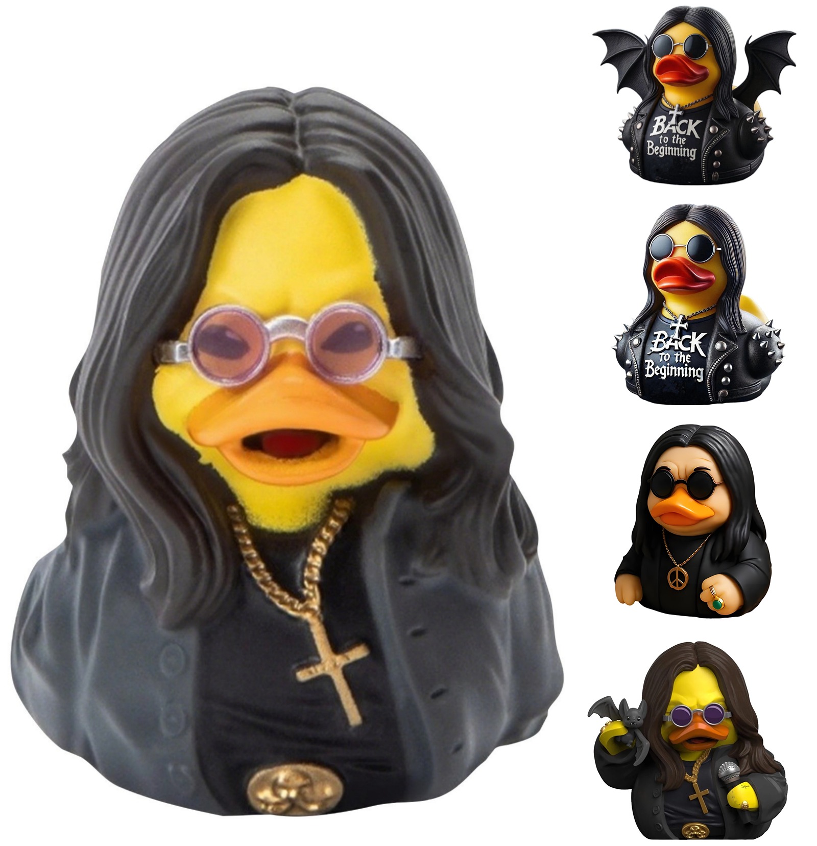 Prince of Darkness Duck, Rockstar Rock Music Resin Statue - Ozzy ...