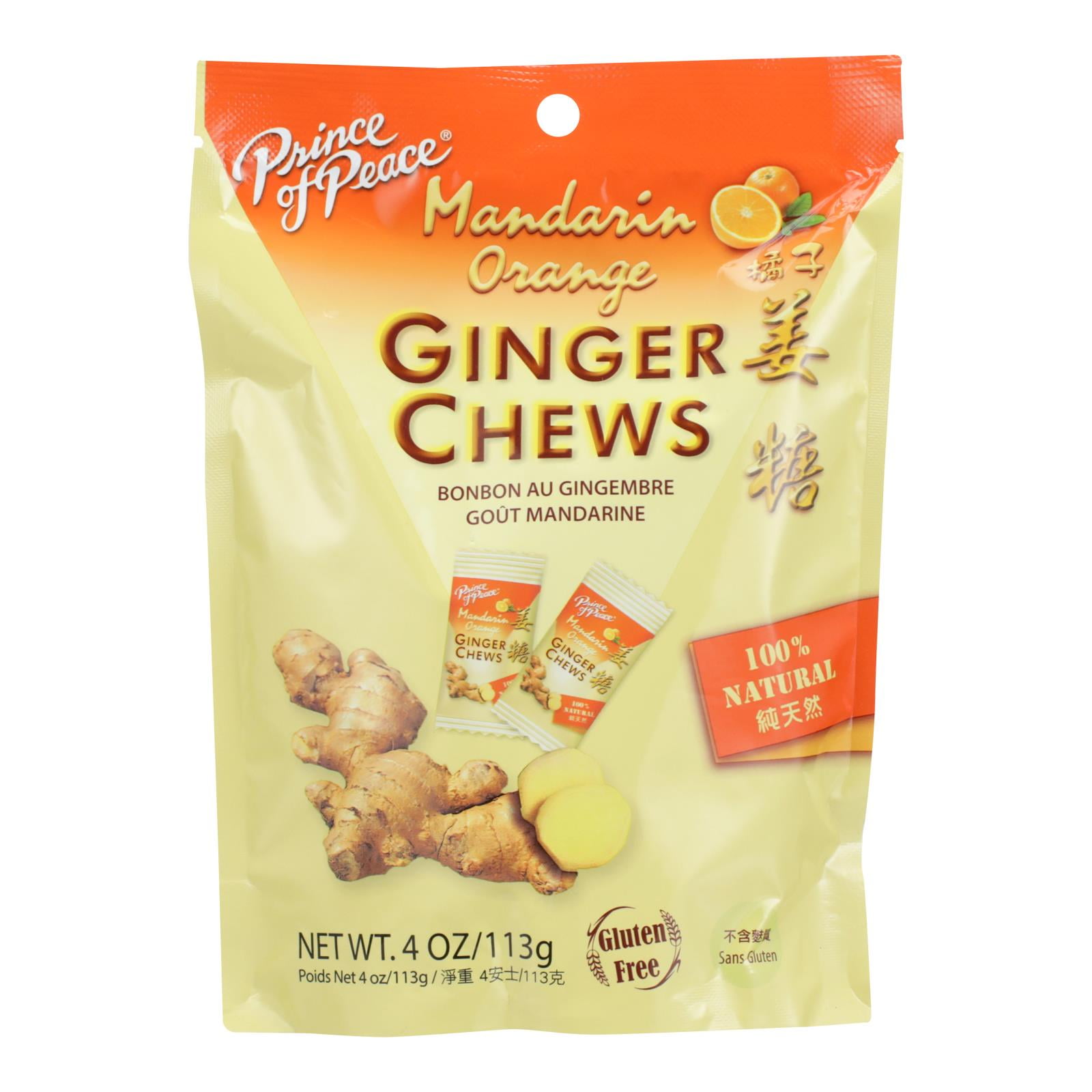 Prince of Peace Ginger Chews With Mandarin Orange, 4 oz. – Candied ...