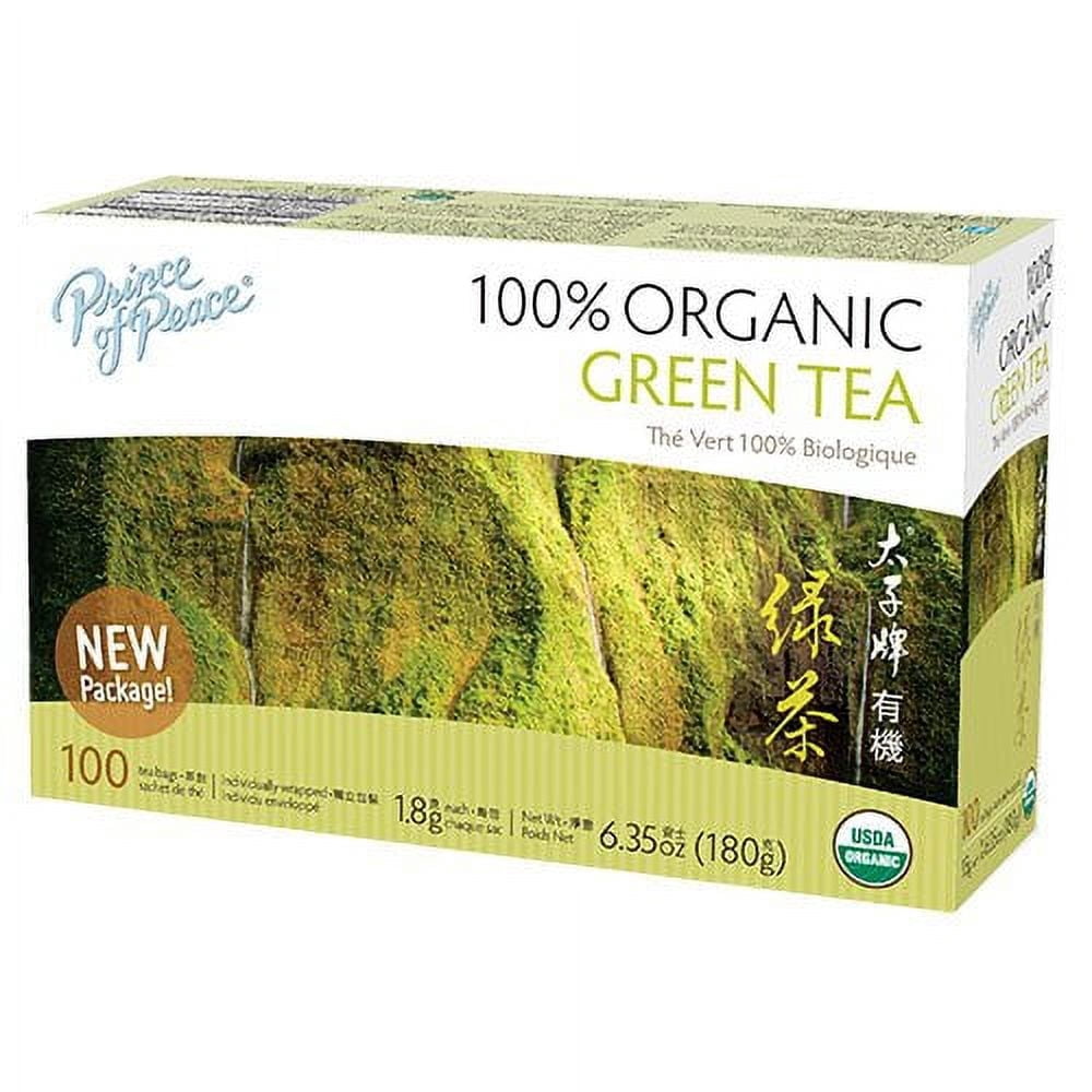Prince of Peace Organic Green Tea 100 Tea Bags - 2 pack - Walmart.com