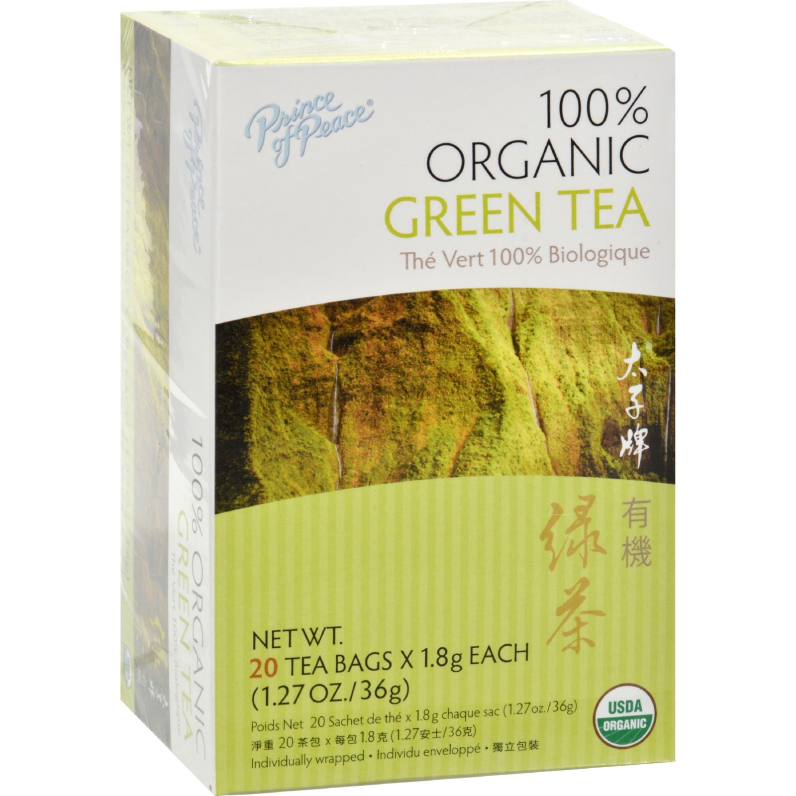 Prince of Peace Organic Green Tea, 20 Ct - Walmart.com