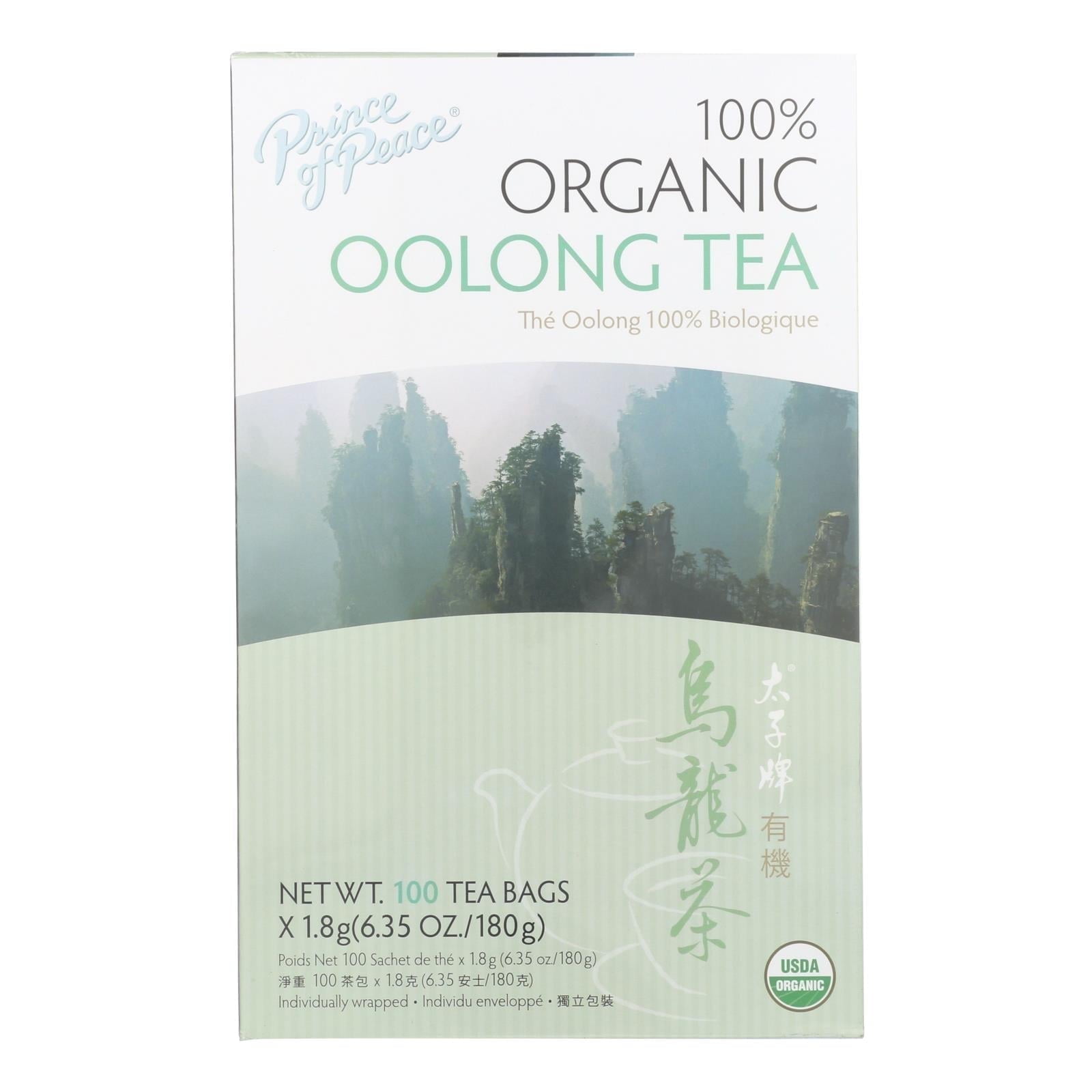 Prince of Peace Organic Oolong Tea 100 Tea Bags Pack of 4 - Walmart ...