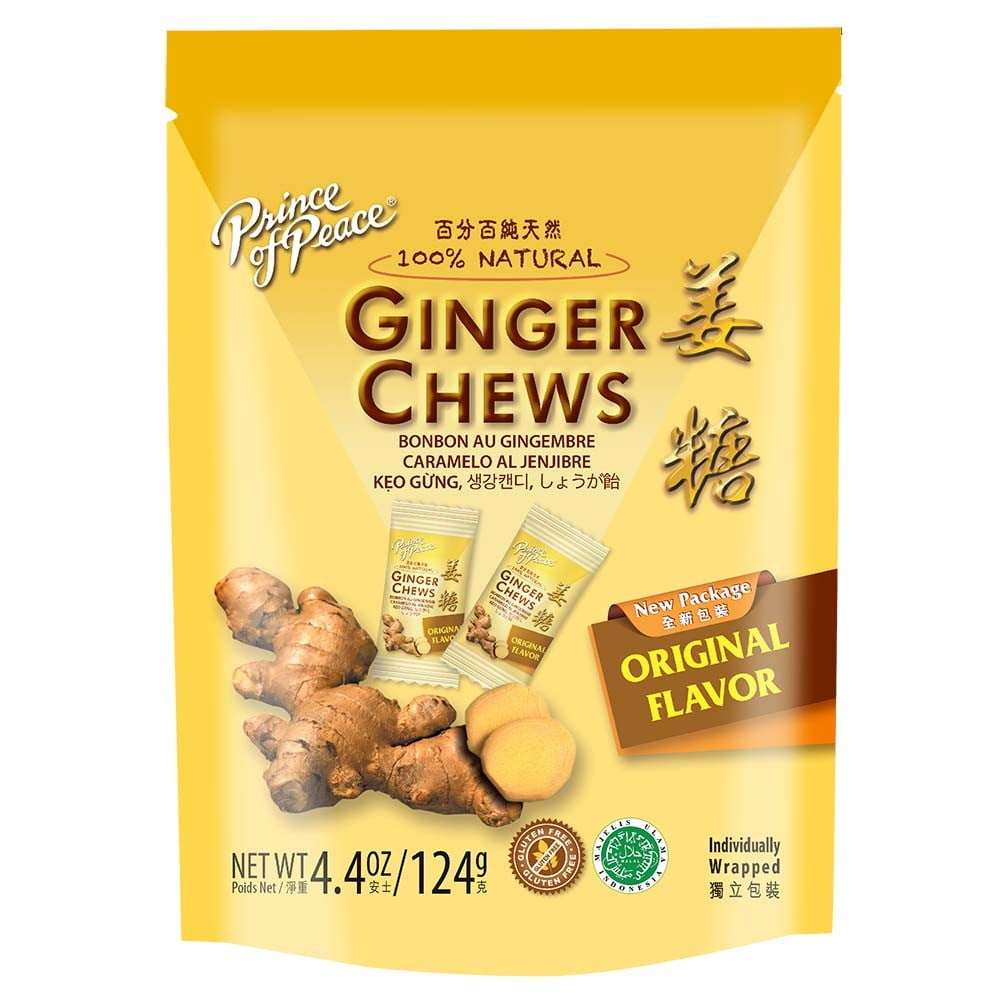 Prince of Peace Original Ginger Chews, 4 oz. - Chewy Candied Ginger ...