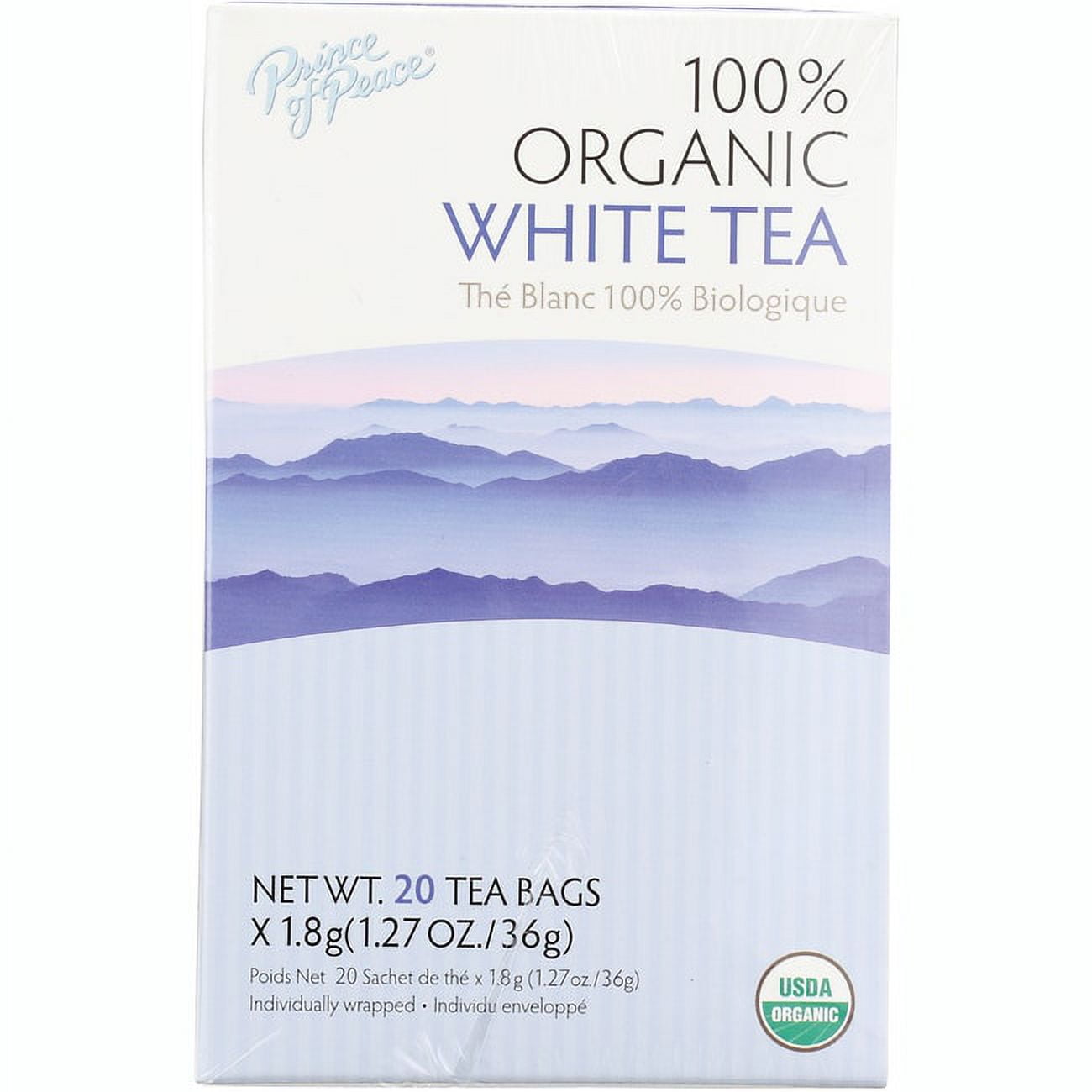 Prince of Peace Prince of Peace Organic Premium White Tea - 20 Tea Bags ...