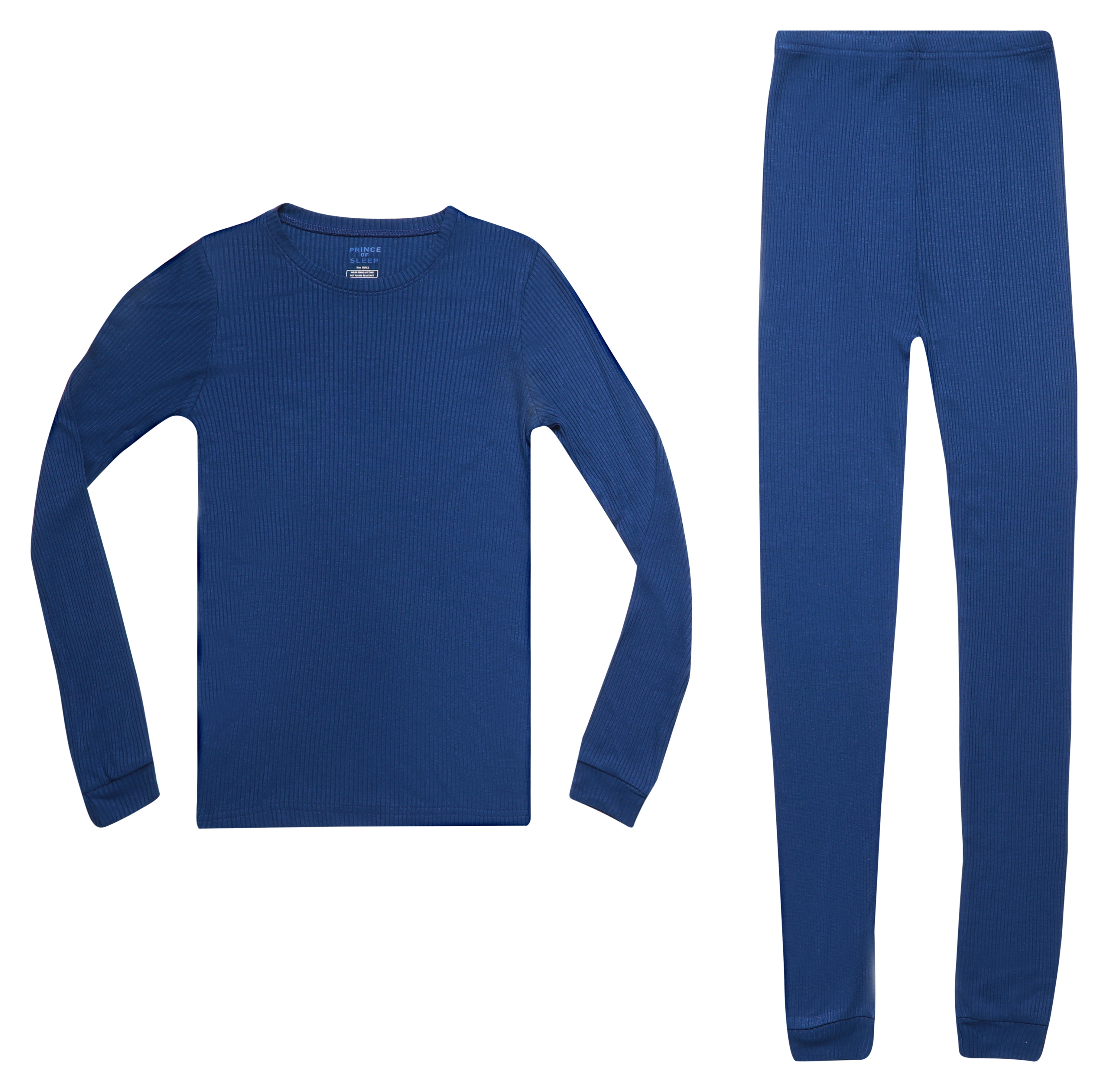 Prince Of Sleep Boys Pajama Set, Solid Navy, Soft Modal Spandex, Snug ...