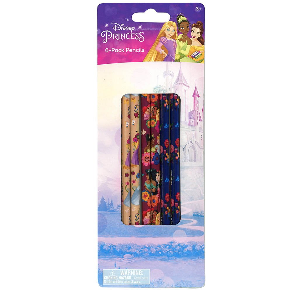 Princess 6pk Pencil on blister- 2 PACK - Walmart.com