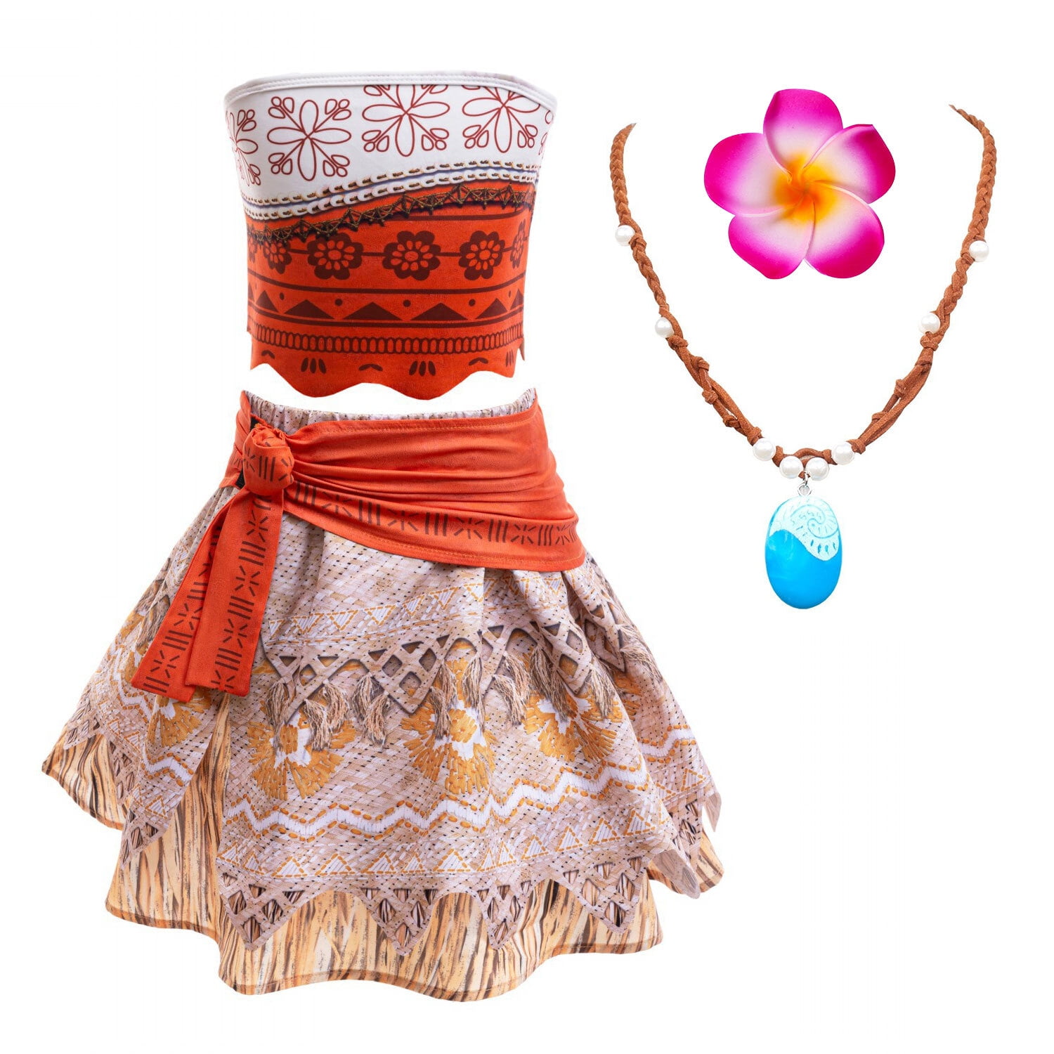 Princess Adventure Ocean Costume with Accessories for Girls Halloween ...