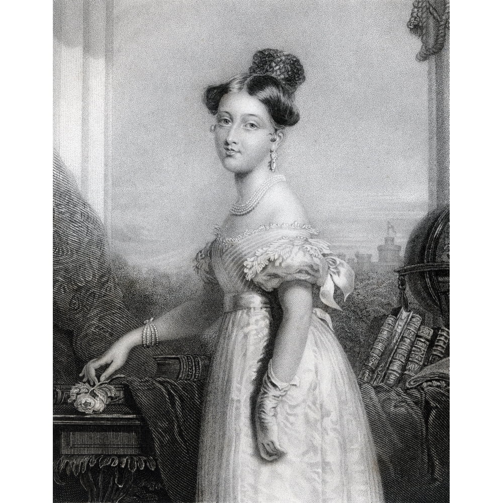 Princess Alexandrina Victoria Of Saxe-Coburg Aged 18 1819-1901 Later ...
