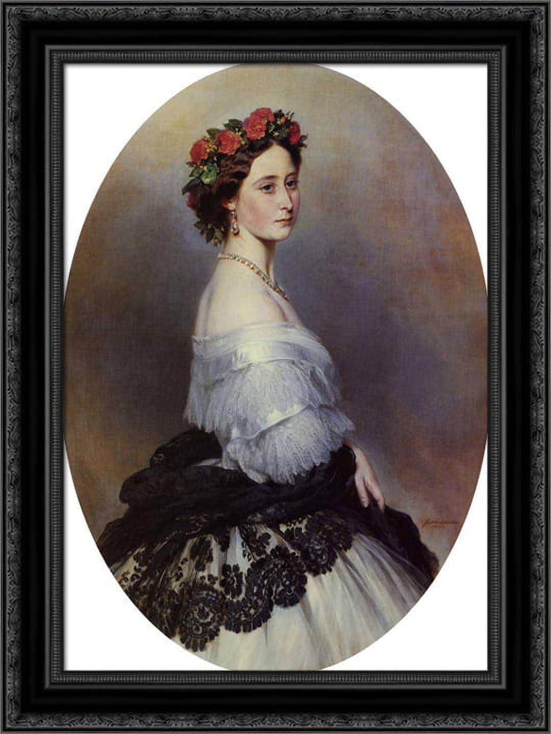 Princess Alice 20x24 Black Ornate Wood Framed Canvas Art by ...