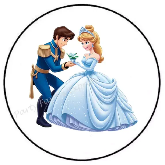 Princess And Prince Stickers Party Favors Phone Decal Water Bottle ...