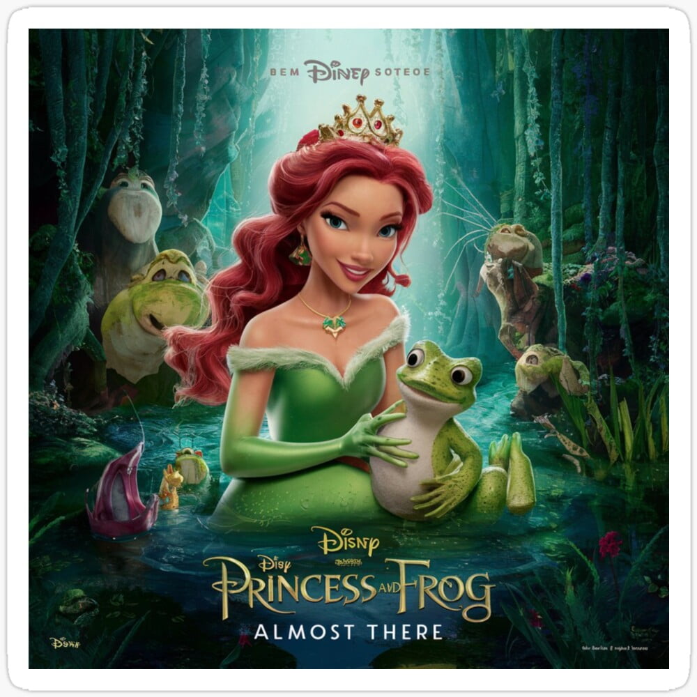 Princess And The Frog Almost There Sticker Phone Decal Water Bottle ...