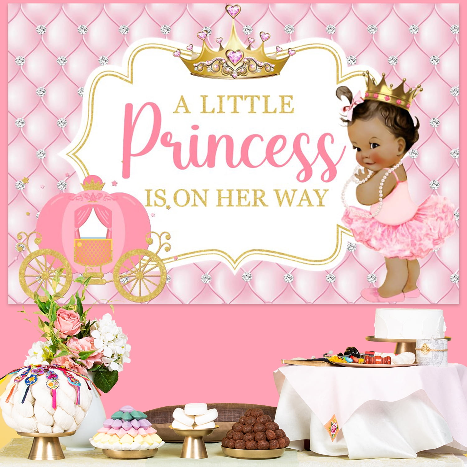 Princess Baby Shower Decorations Girl, A Little Princess Is On Her Way ...