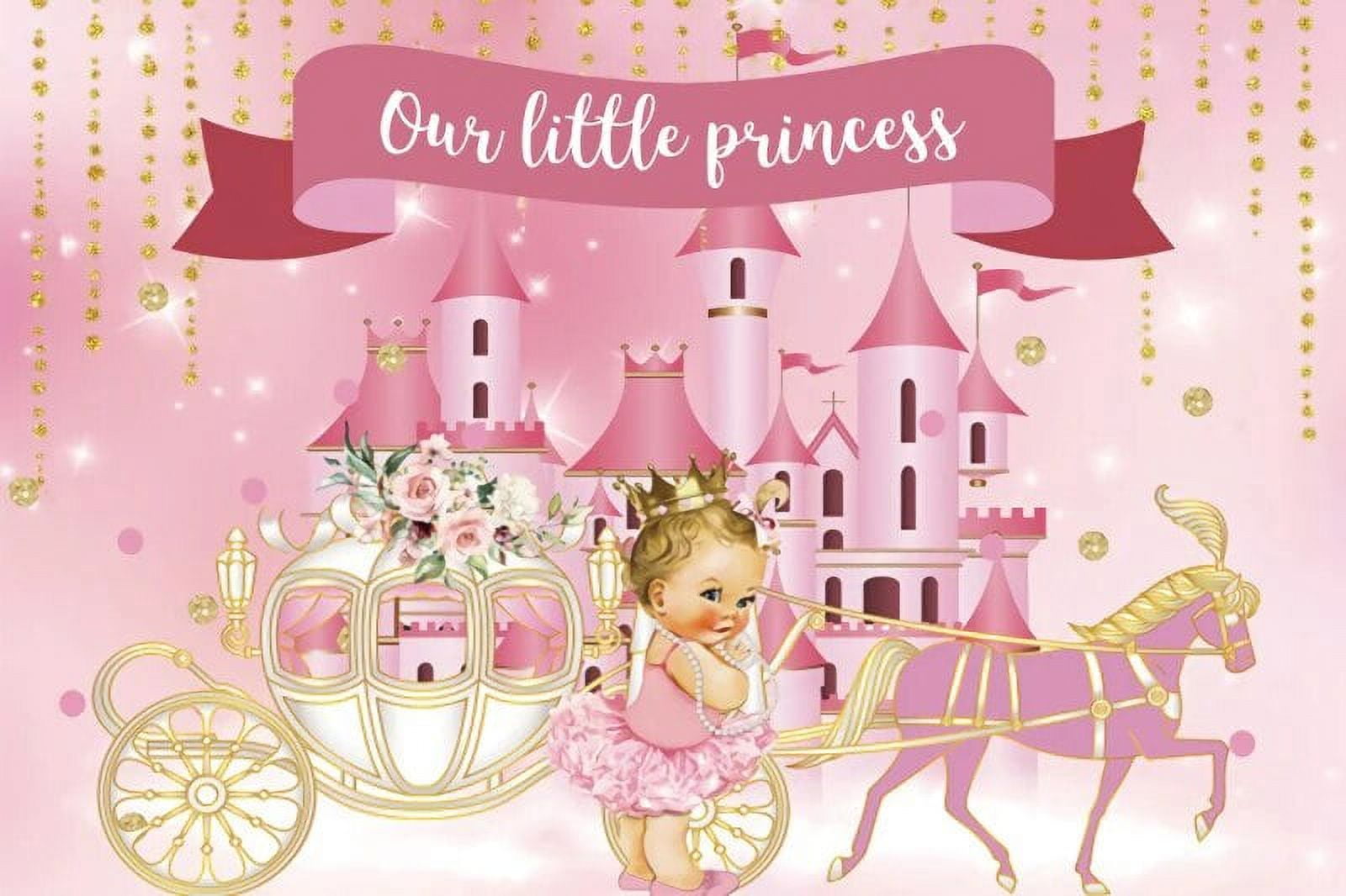Princess Backdrop For Photography Castle Unicorn Carriage Newborn Baby ...