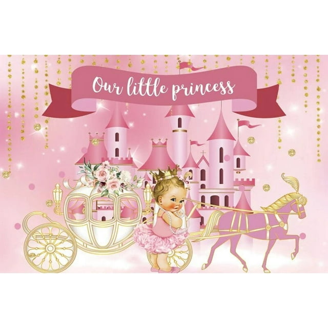 Princess Backdrop For Photography Castle Unicorn Carriage Newborn Baby ...