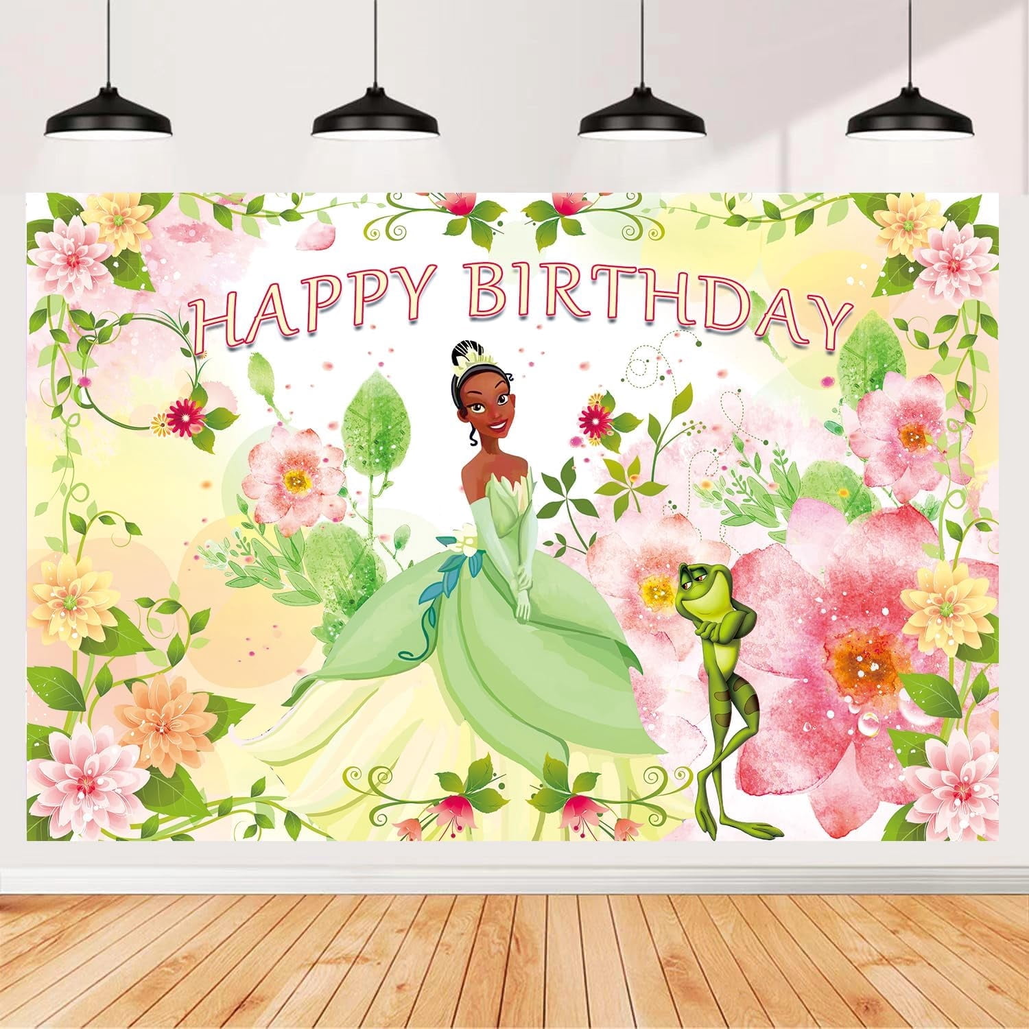 Princess Backdrop for Happy Birthday Party Decorations Tina Background ...