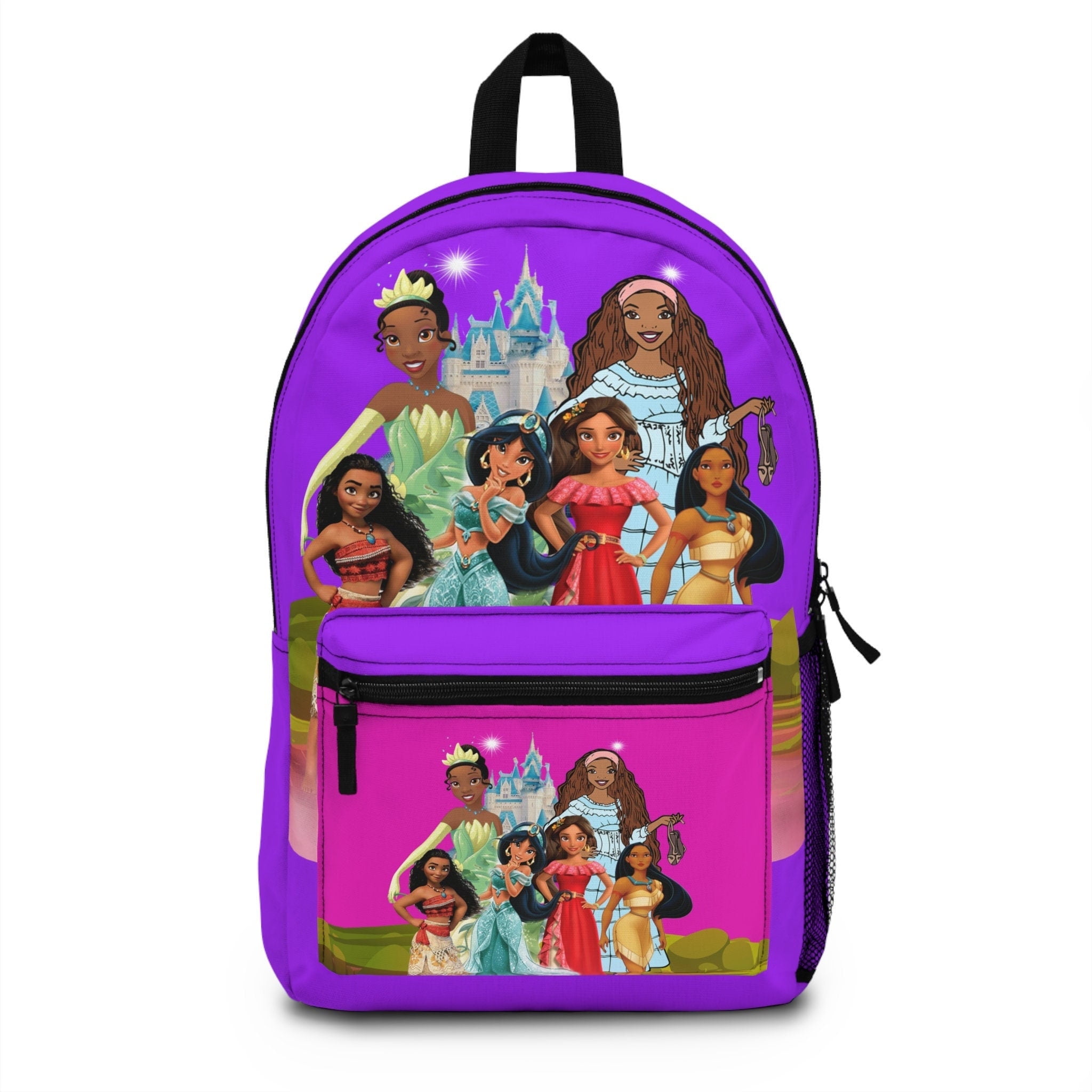 Princess Backpack, Black Little Mermaid Backpack, Black Princess, Ariel ...