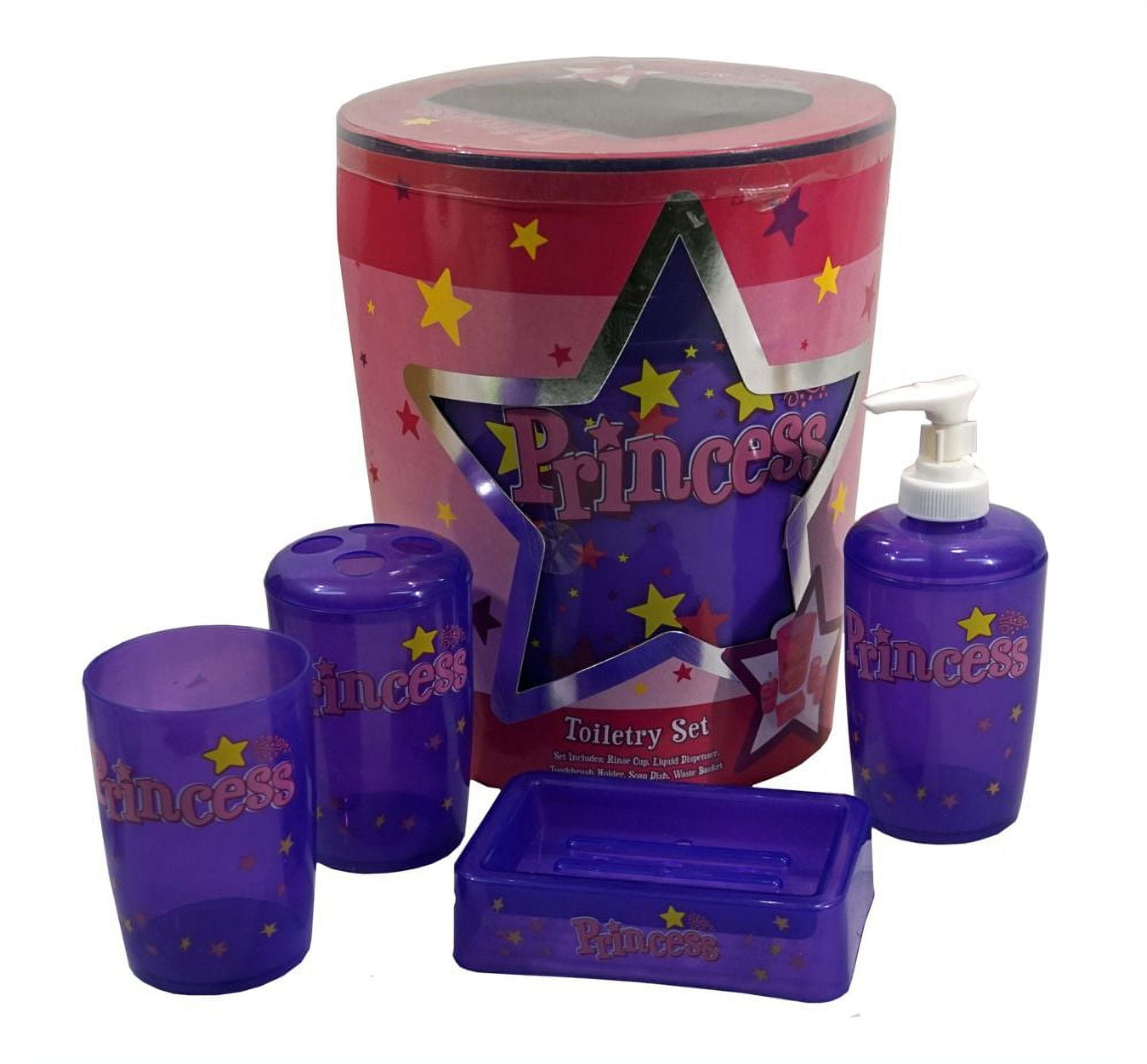 Princess Bathroom Toiletry Set ~ Rinse Cup, Dispenser, Toothbrush ...