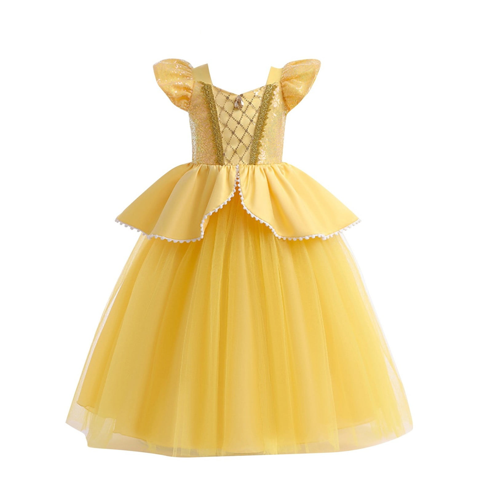 Princess Belle Dress Up Costume - The Beauty & Beast Belle Cosplay Costume, Halloween ...