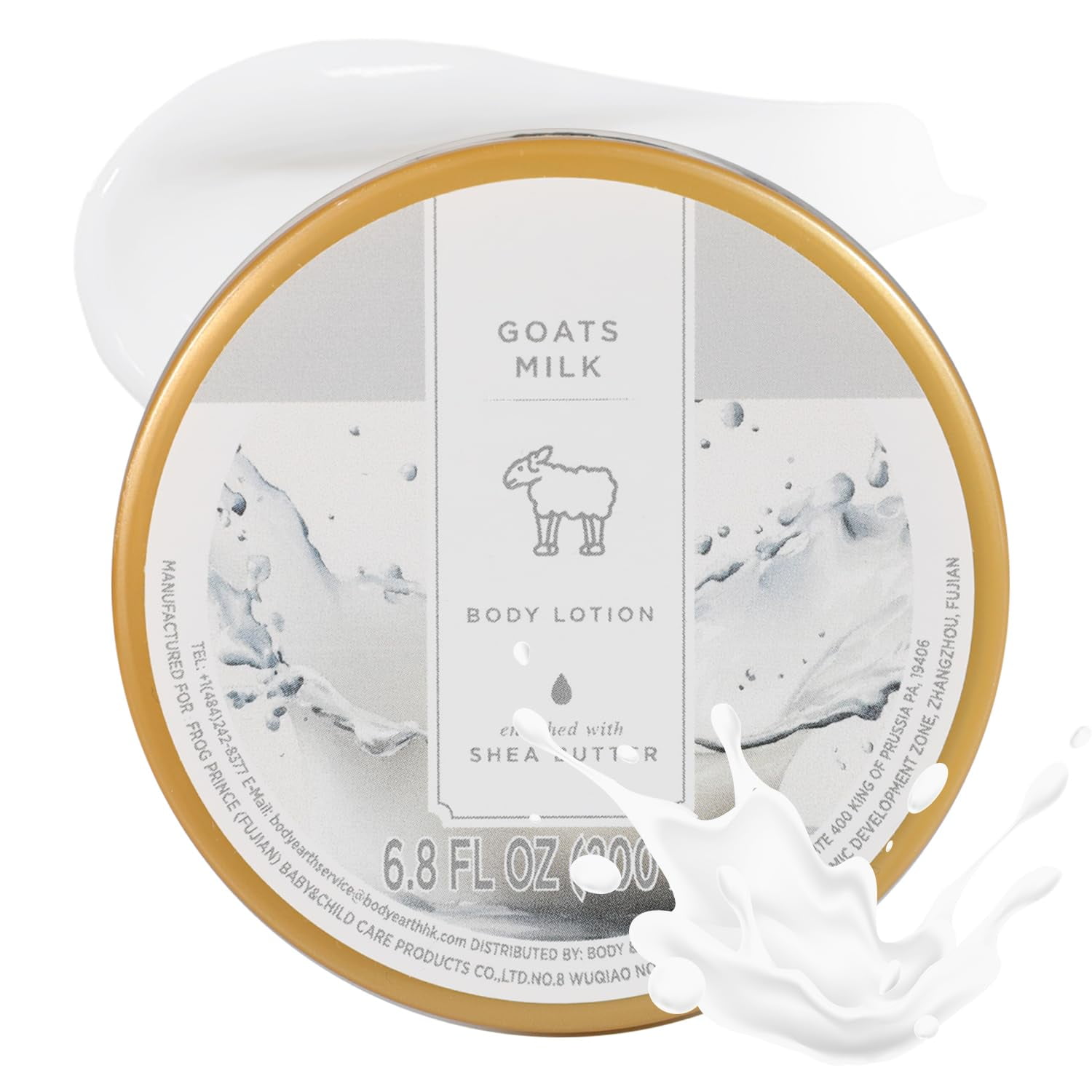 Princess Belle Goat Milk AKF18 Body Lotion, Shea Butter Body Lotion for ...