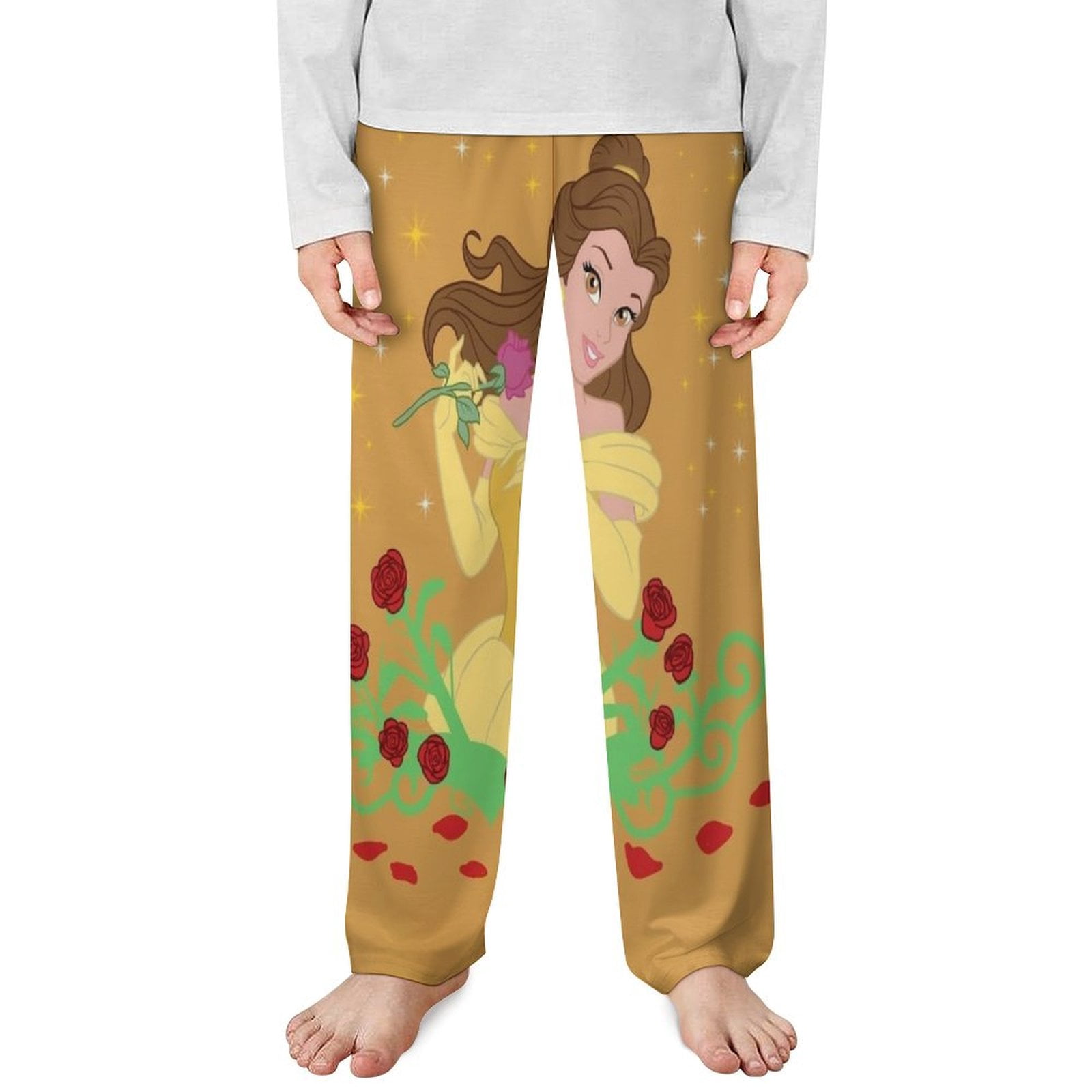 Princess Belle Pajama Pants for Gils Kids Cute Sleep Bottoms Princess ...