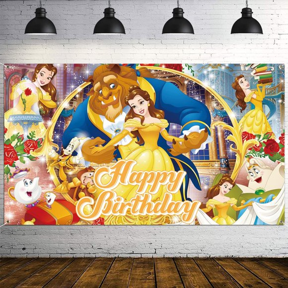 Princess Belle Backdrop
