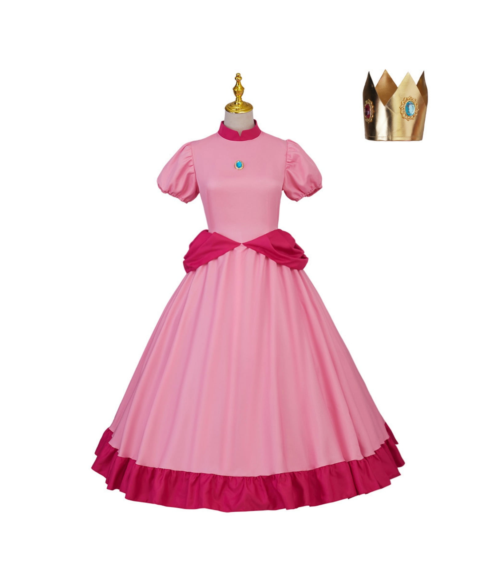 Princess Biki Adult pink Peach Princess dress - Walmart.com