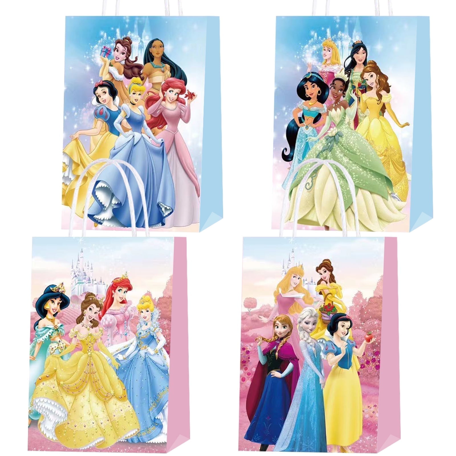 20 PCS Princess Kraft Paper Goodie Bag Small Gift Bags for Princess ...