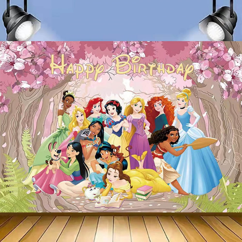 Princess Birthday Party Decorations 7x5 FT Princess Party Decorations ...