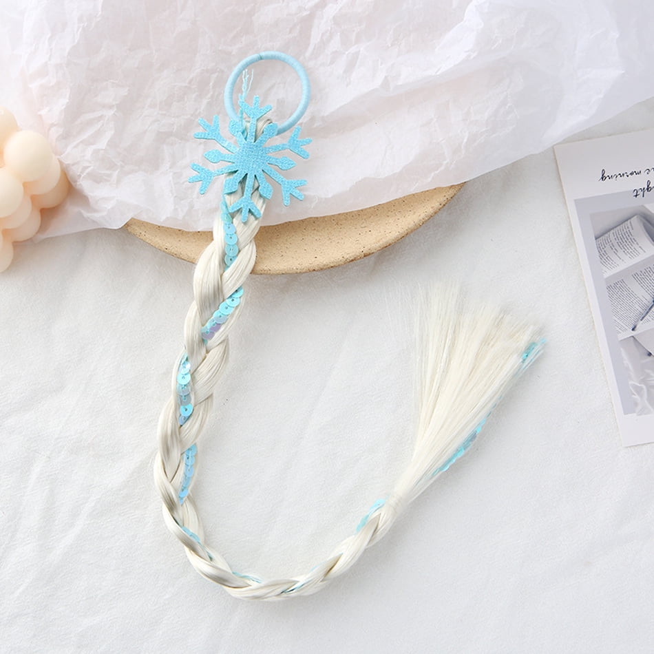 Princess Braid Elsa Headband Hairpiece Cosplay Braided Wigs for Elsa ...