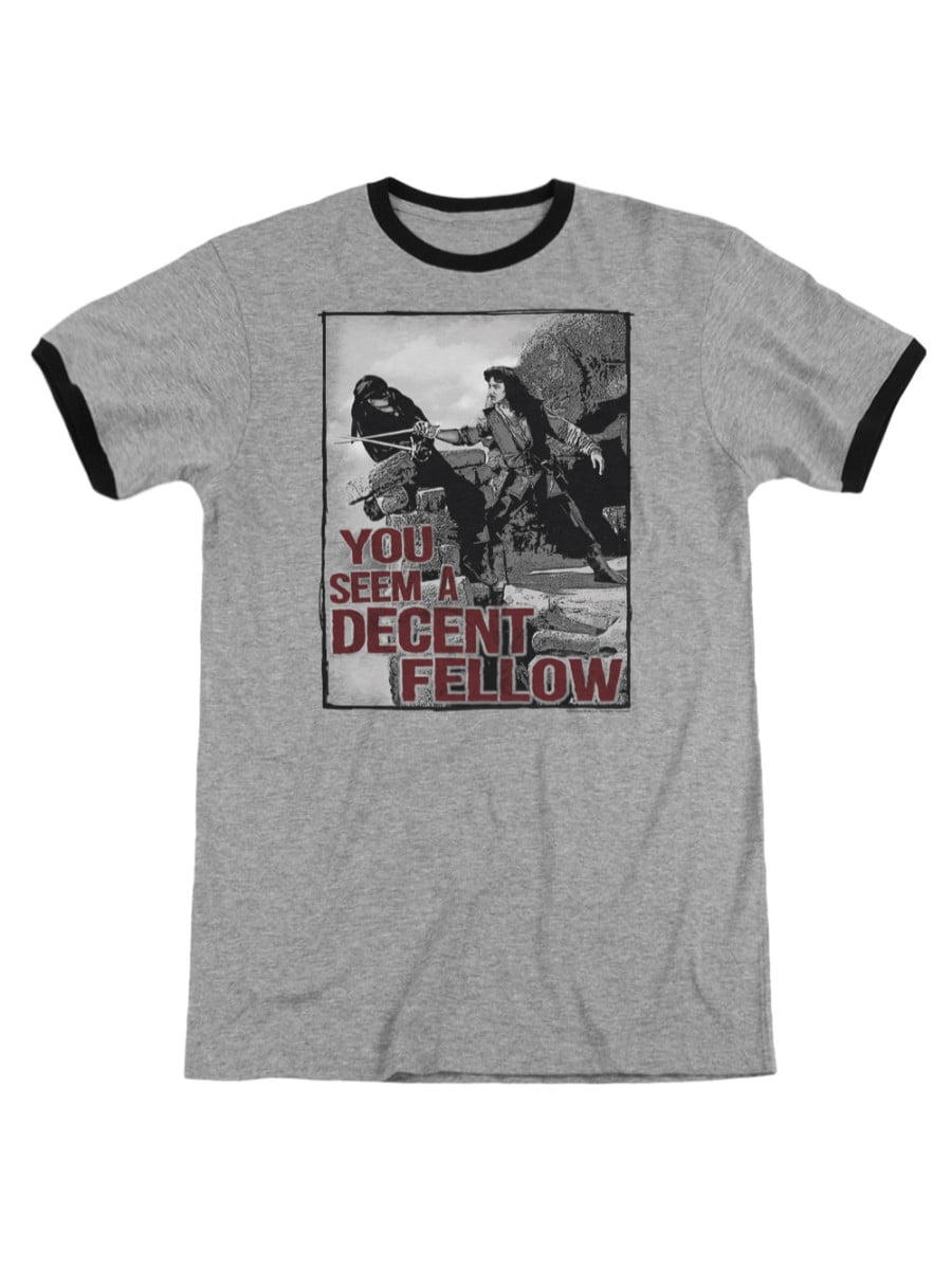 Princess Bride Decent Fellow Movie Adult Ringer T-Shirt Tee - Walmart.com
