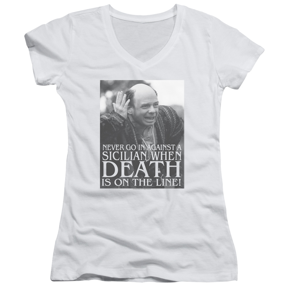 Princess Bride - Sicilian - Juniors Cap Sleeve V-Neck Shirt - XX-Large ...
