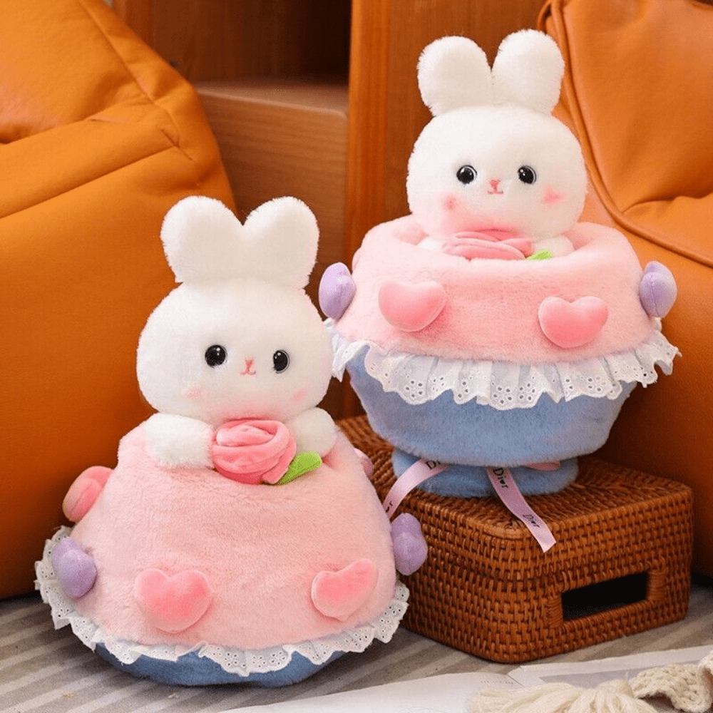 Princess Bunny Transformation Bouquet Doll Plush Toys Bouquet Bunny ...
