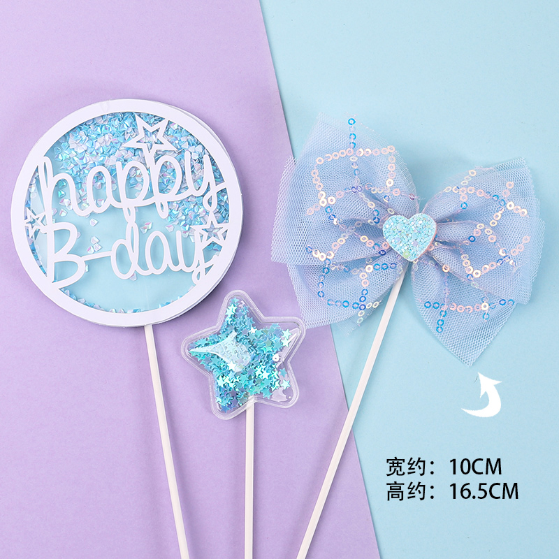 Princess Cake Topper Happy Birthday Castle Prince Cake Decoration for ...