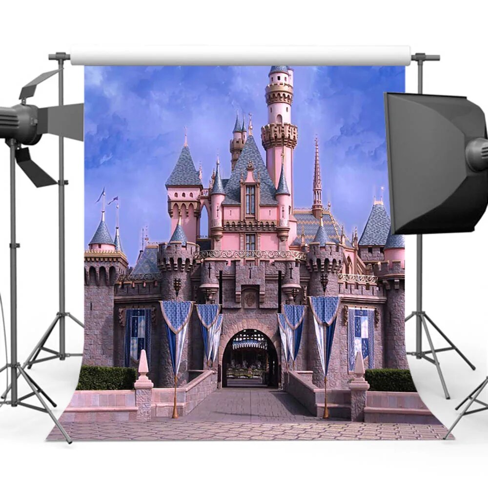 Princess Castle Backdrop Photography Brithday Theme Party Photo ...