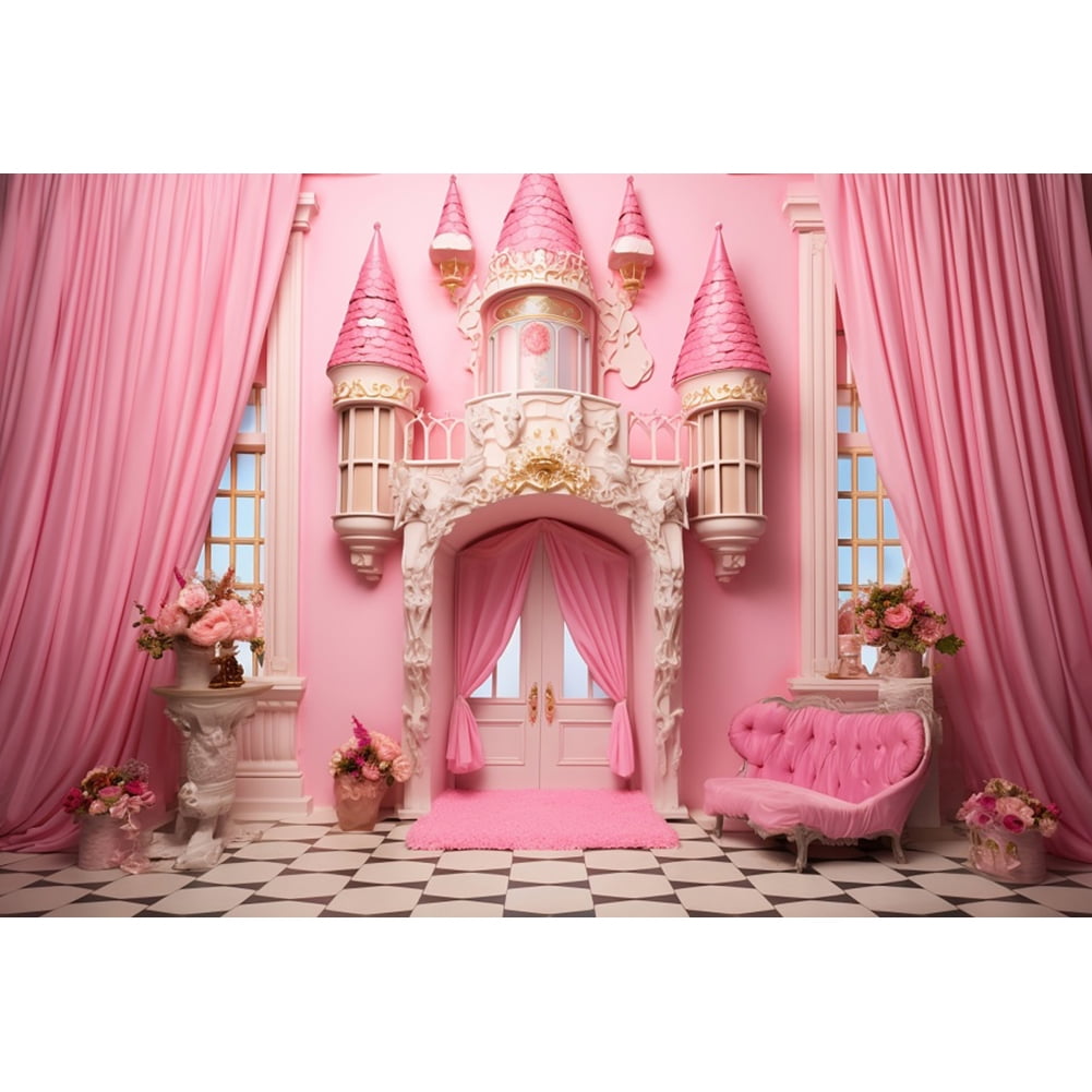 Princess Castle Backdrop for Photography Custom Candy House Balloon ...