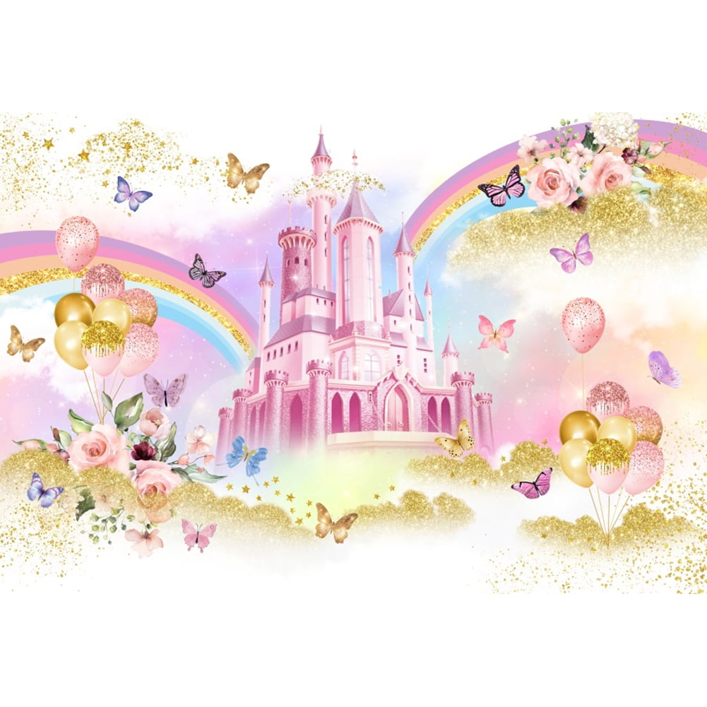 Princess Castle Backdrop for Photography Custom Candy House Balloon ...
