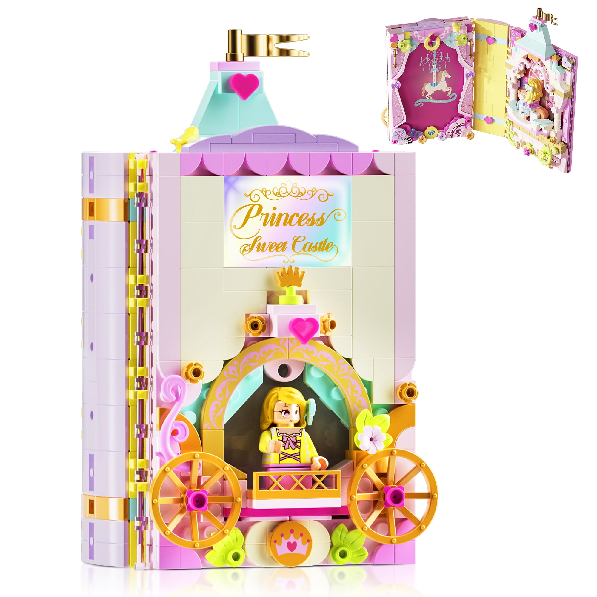 Princess Castle Building Blocks Kids' Picture Frames, 5" Artwork Photo ...