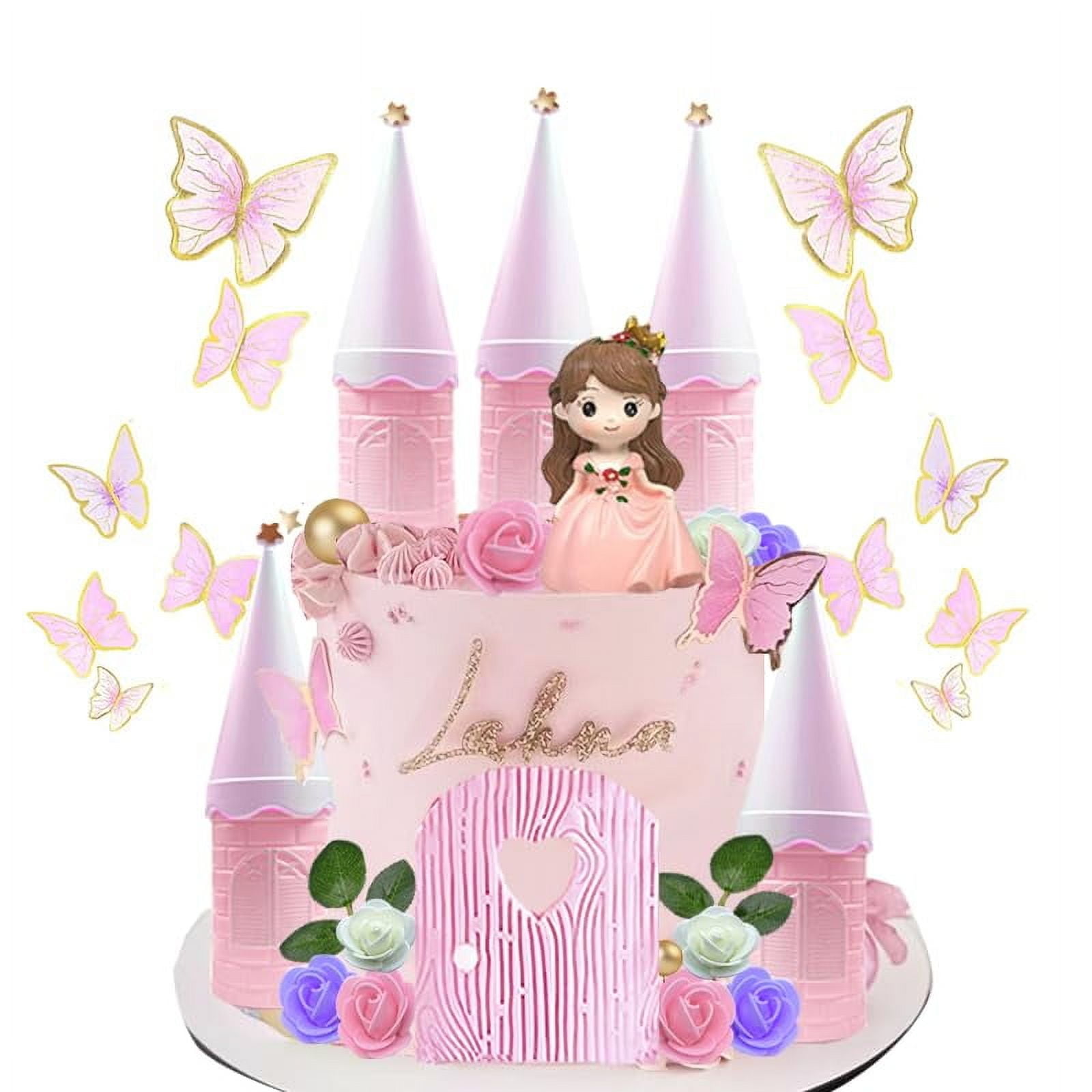 Princess Castle Cake Topper with Little RST1 Princess Castle Towers and ...