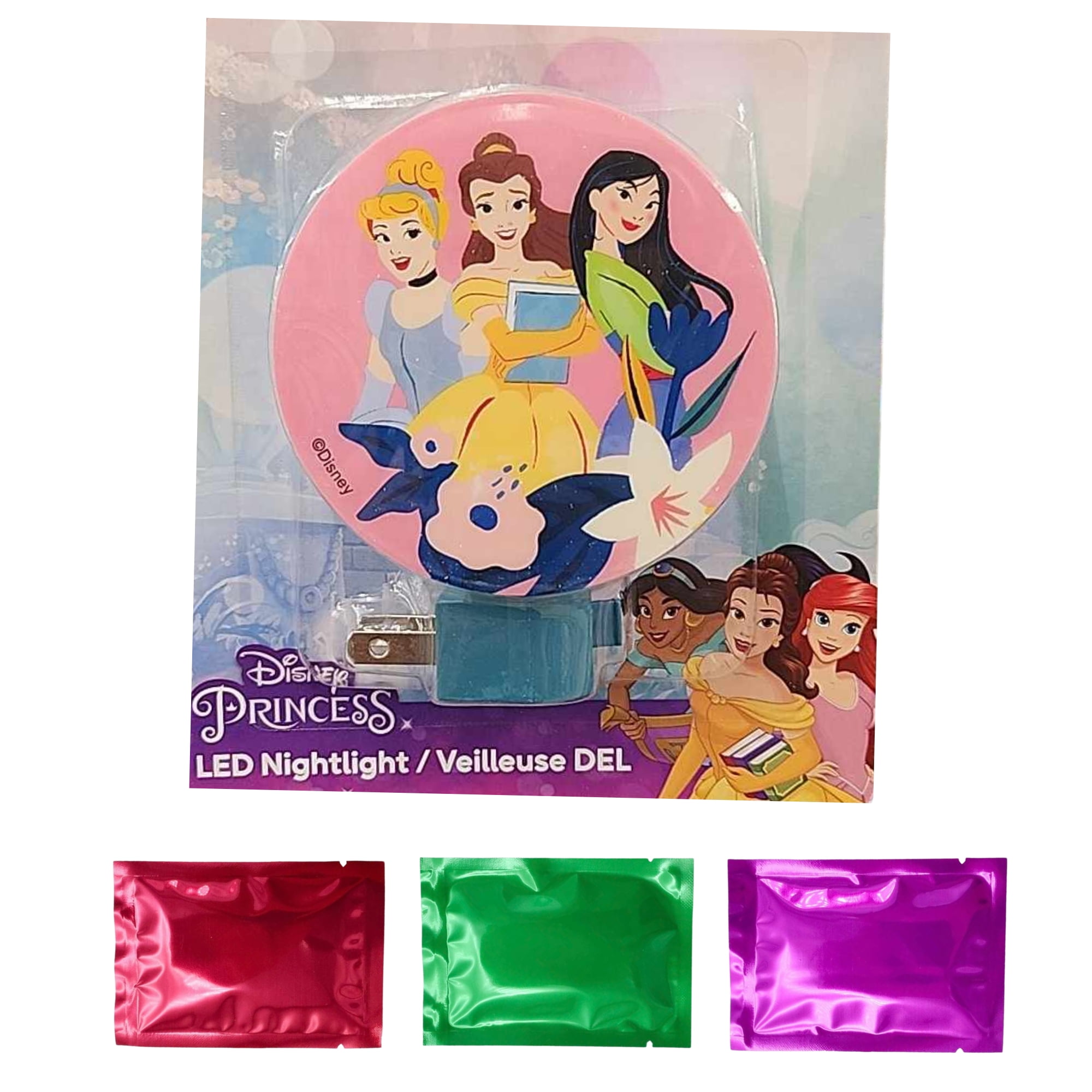Princess Character LED Nightlight with Rotary Shade for Kids Girls ...