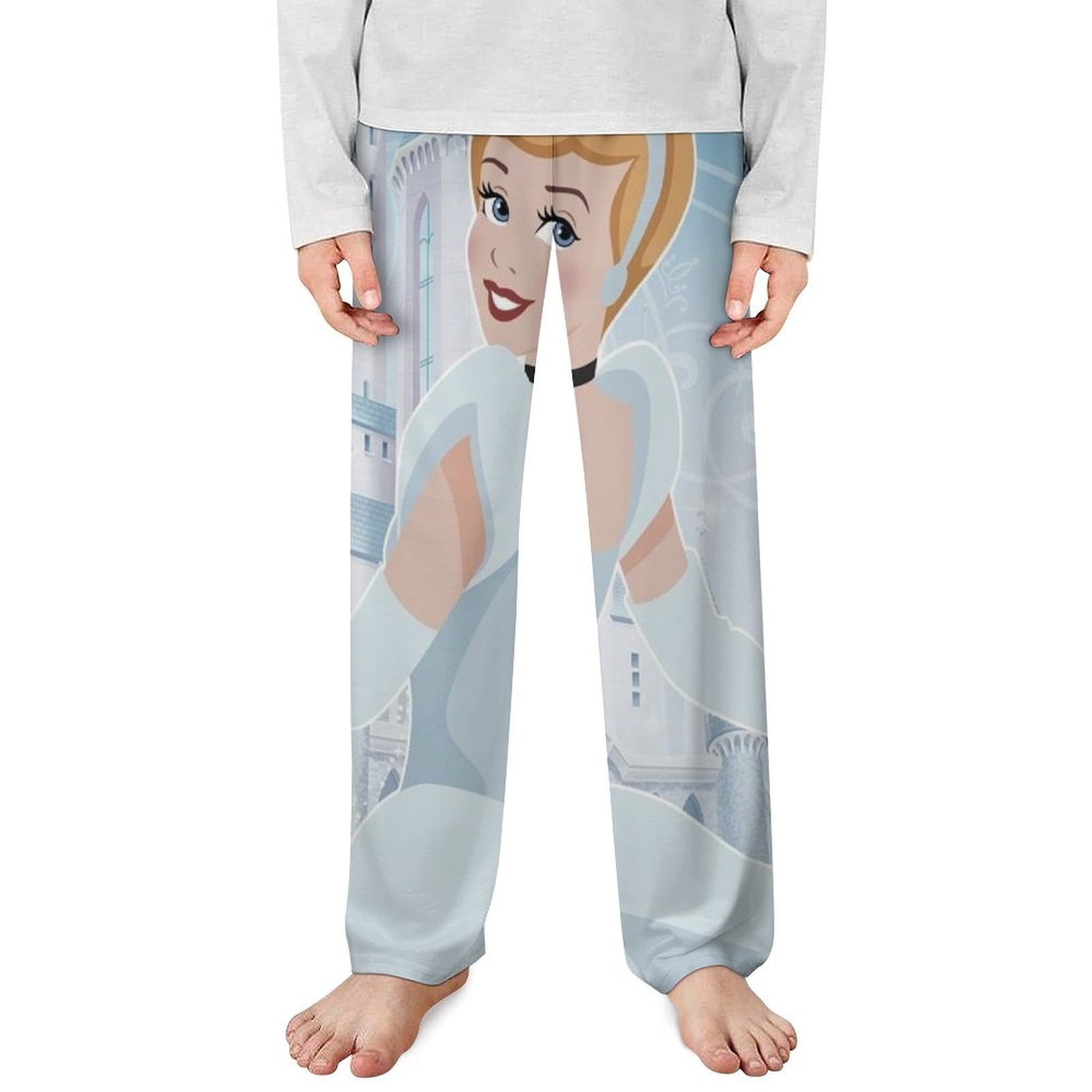 Princess Cinderella Pajama Pants for Gils Kids Cute Sleep Bottoms ...
