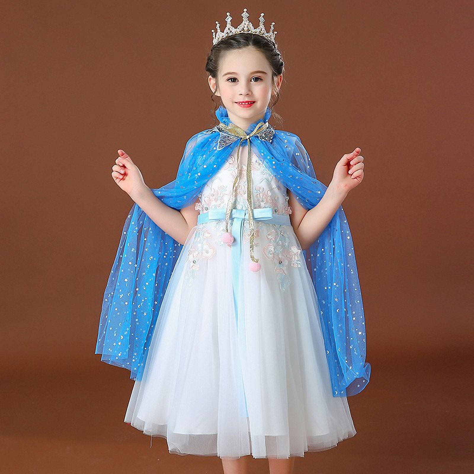 Princess Cloak for Girls, Princess Dress up Costume with Accessories ...